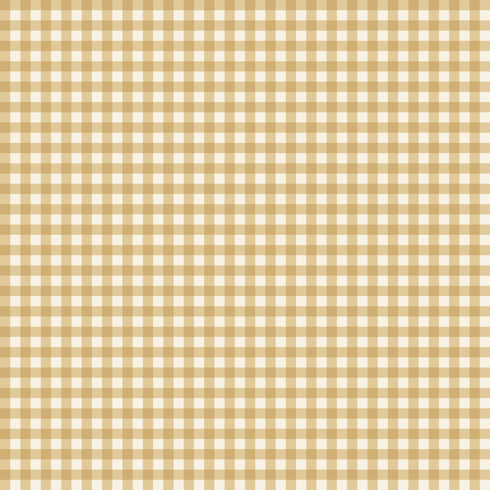 Heritage Gingham - Marigold Wallpaper | Removable Kids Room & Nursery ...